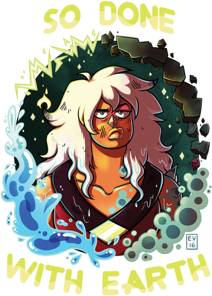 Download Steven Universe Jasper Big Buff Cheeto Puff Homeworld - Poster ...