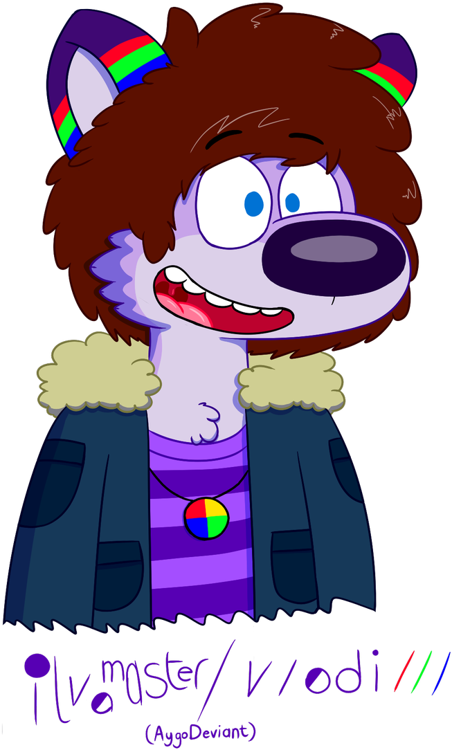 Download Lavender-rgb Wolf On Twitter - Cartoon - Full Size PNG Image ...