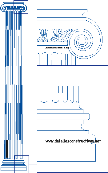 Download Free Download - Ionic Columns Cad Block - Full Size PNG Image ...