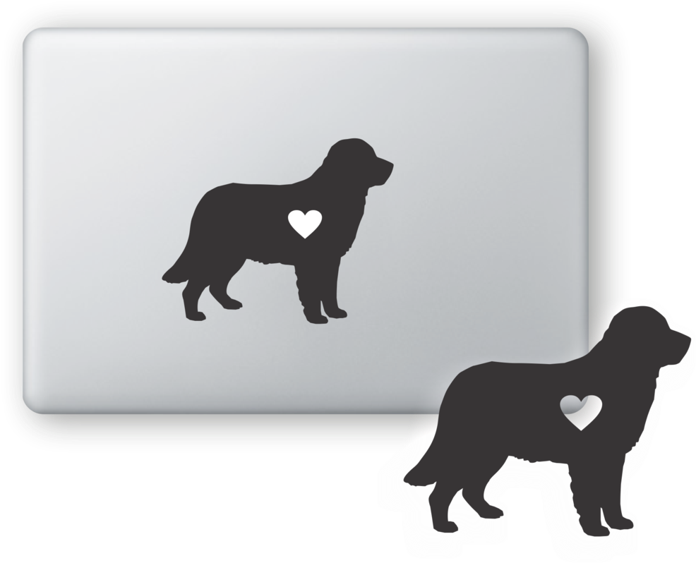Download Macbook Berner W' Glowing Heart - Macbook - Full Size PNG ...