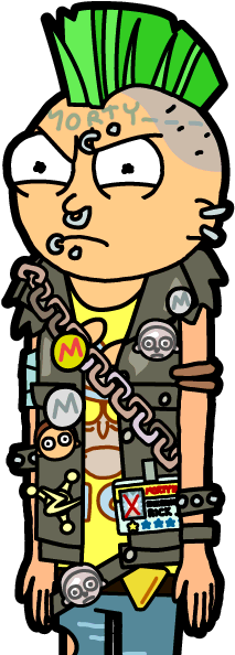 Download Rick And Morty Clipart Buff - Rick And Morty Punk - Full Size ...