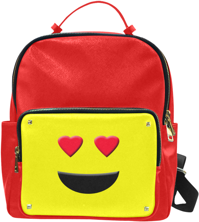 Download Emoticon Heart Smiley Campus Backpack By - Yimao Beautiful Forest Small Taiga Leather ...