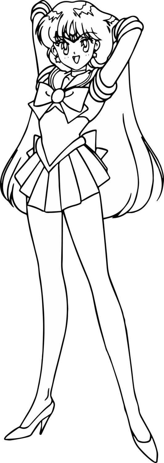 Download Salor Moon, Ing - Sailor Mars Coloring Paper - Full Size PNG ...