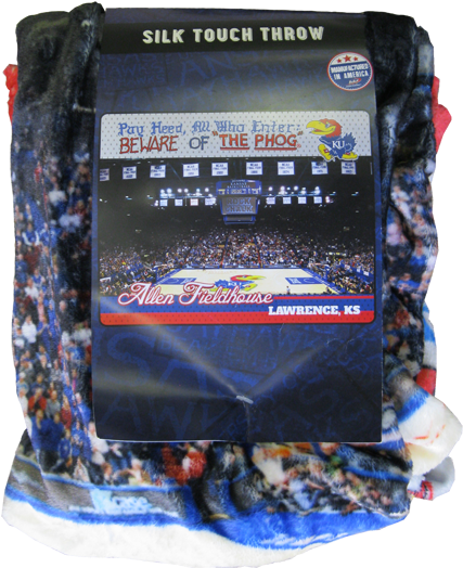 Download Ku Allen Fieldhouse Picture Silk Touch Throw Blanket ...