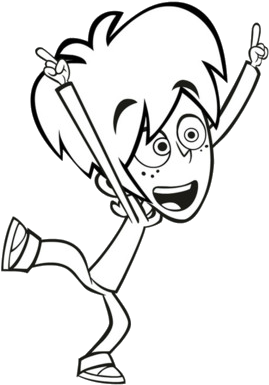 Download Fred Dancing - Lucky Fred Coloring Pages - Full Size PNG Image ...