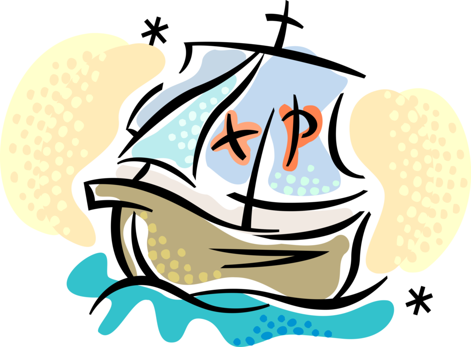 Download Vector Illustration Of Chi Rho Xp Monogram Of Jesus - Noah Ark ...