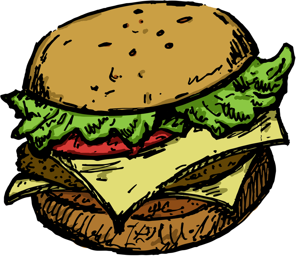Download Toad Clipart Hamburger Cheeseburger Patty Png - Cheeseburger ...