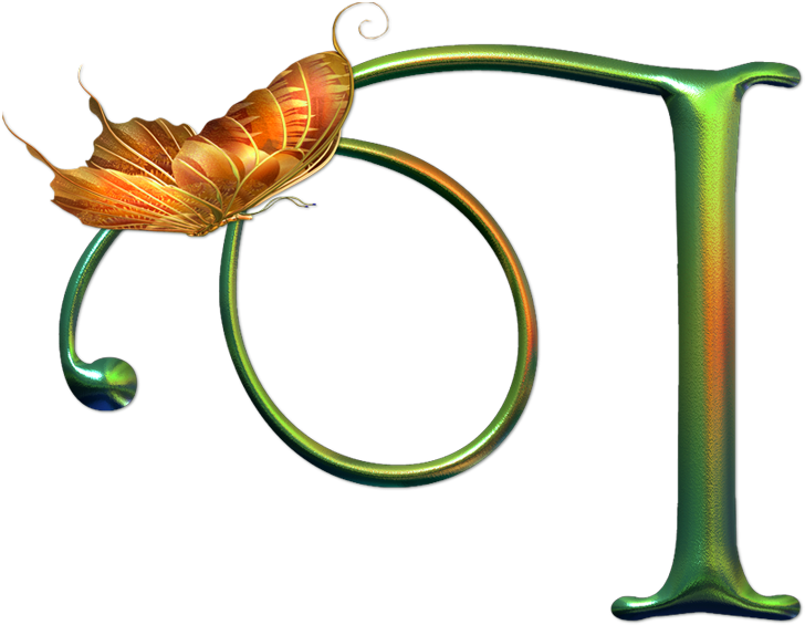 Download Butterfly Letters - Full Size PNG Image - PNGkit