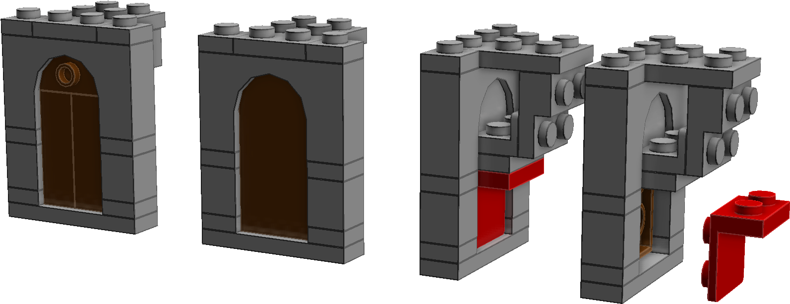 Download Window3 - Lego Arched Window - Full Size PNG Image - PNGkit