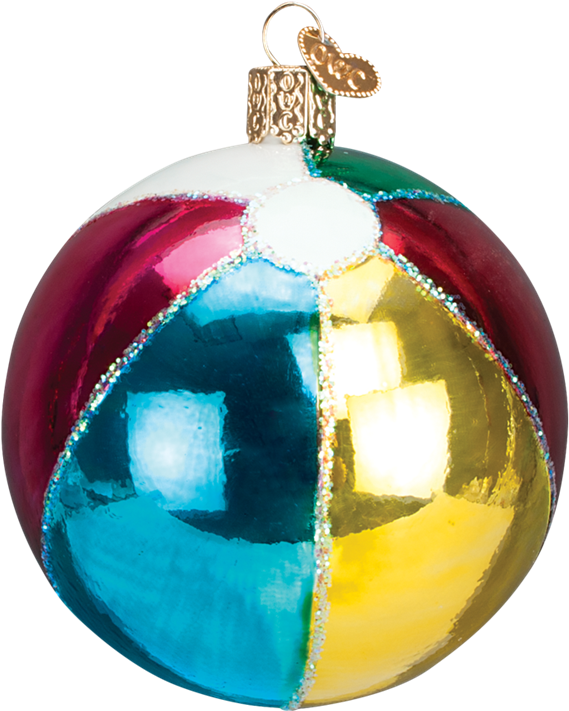 Download Old World Christmas Beach Ball - Beach Ball Ornament - Full ...