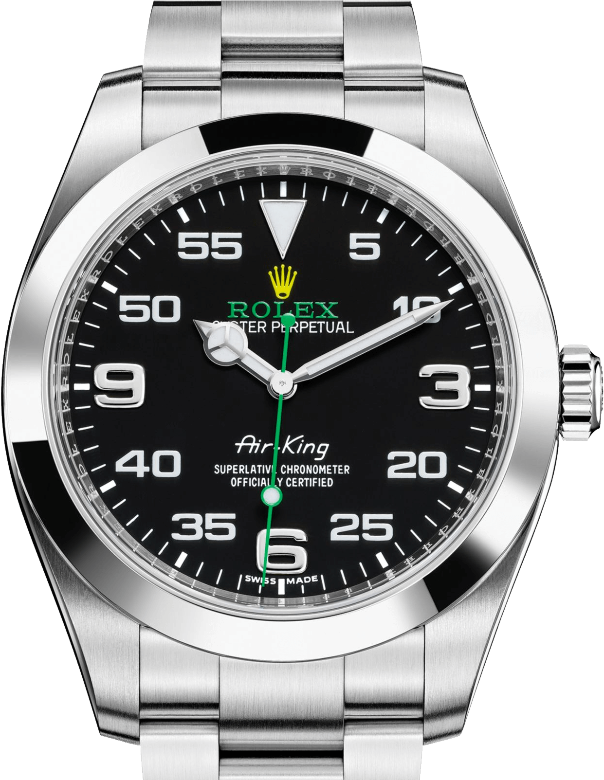 Download Rolex Air King 116900 Black Dial Zoomed - Rolex Air-king ...