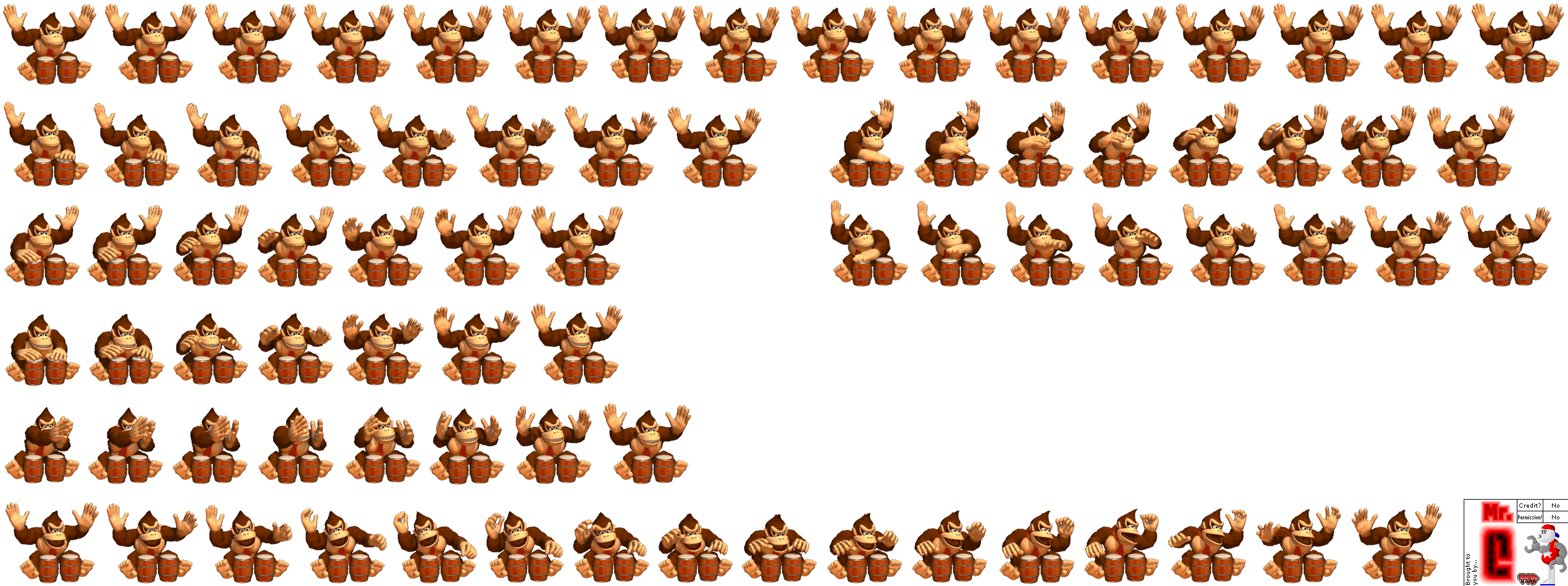 Download Click For Full Sized Image Donkey Kong - Donkey Kong Sprite ...