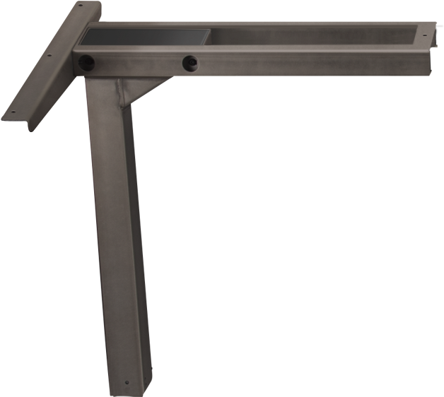 Download Metallic Stand Up Desk Frame Left Side - Rain Gutter - Full ...
