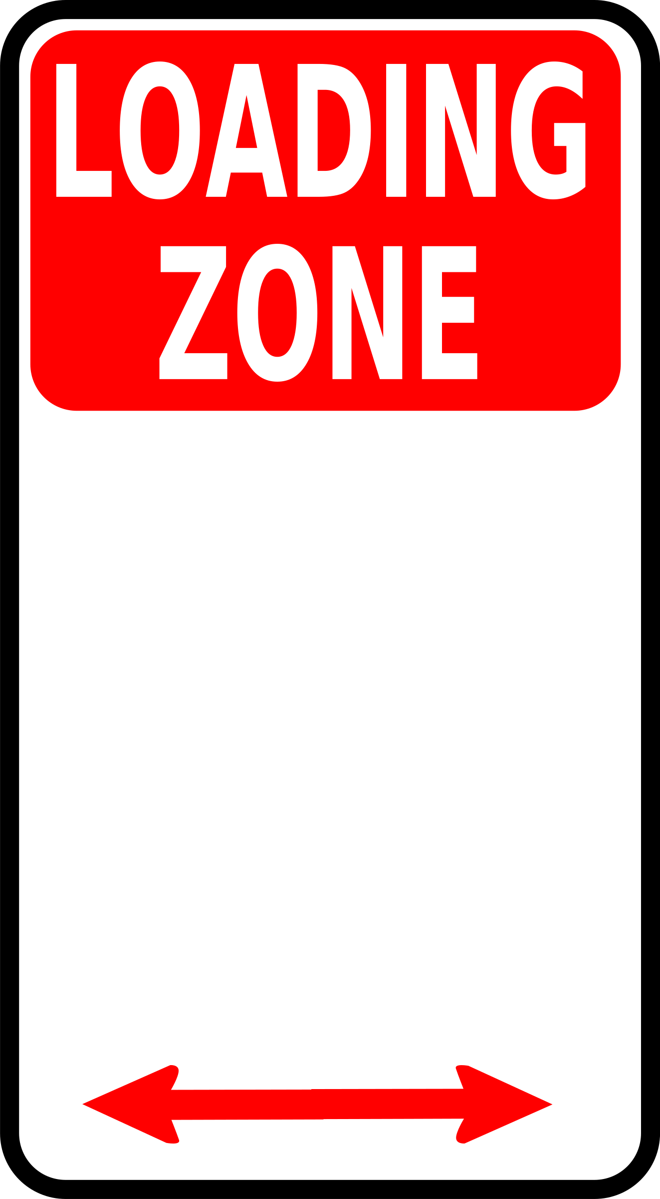 Download This Free Icons Png Design Of Sign-loading Zone - Full Size ...