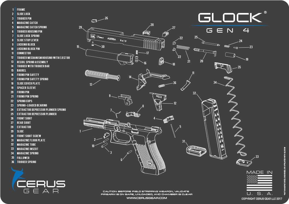 Download Best Glock Gen 4 Pistol Maintenance - Glock 23 Gen 3 Diagram ...
