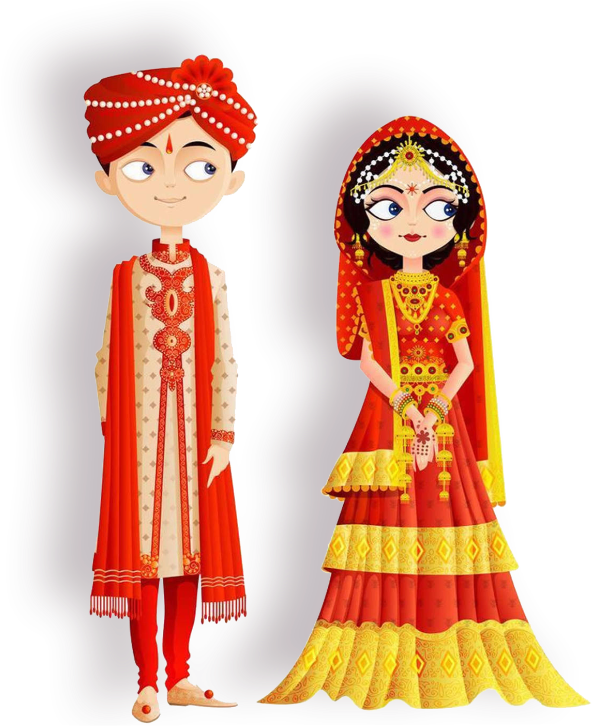 Download Need Custom Wedding Invitation Video - Cartoon Indian Wedding ...