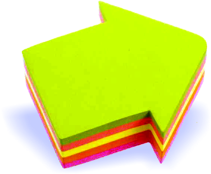 Download Sticky Notes Arrow Shape - Arrow Post It Note - Full Size PNG ...
