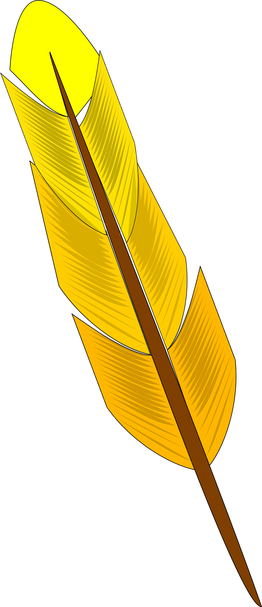 Download This Free Icons Png Design Of Yellow Feather - Full Size PNG ...