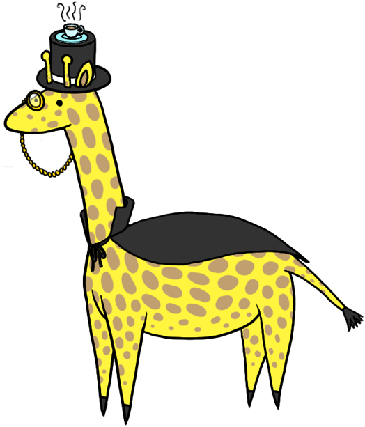Download A Posh Giraffe - Derpy Giraffe Drawing - Full Size PNG Image ...