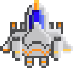 Download Transparent Player Space Ship - Space Ship Png Pixel Art - PNGkit
