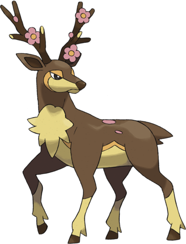 Download Sawsbuck Spring Pokédex - Sawsbuck Weapon - Full Size PNG ...