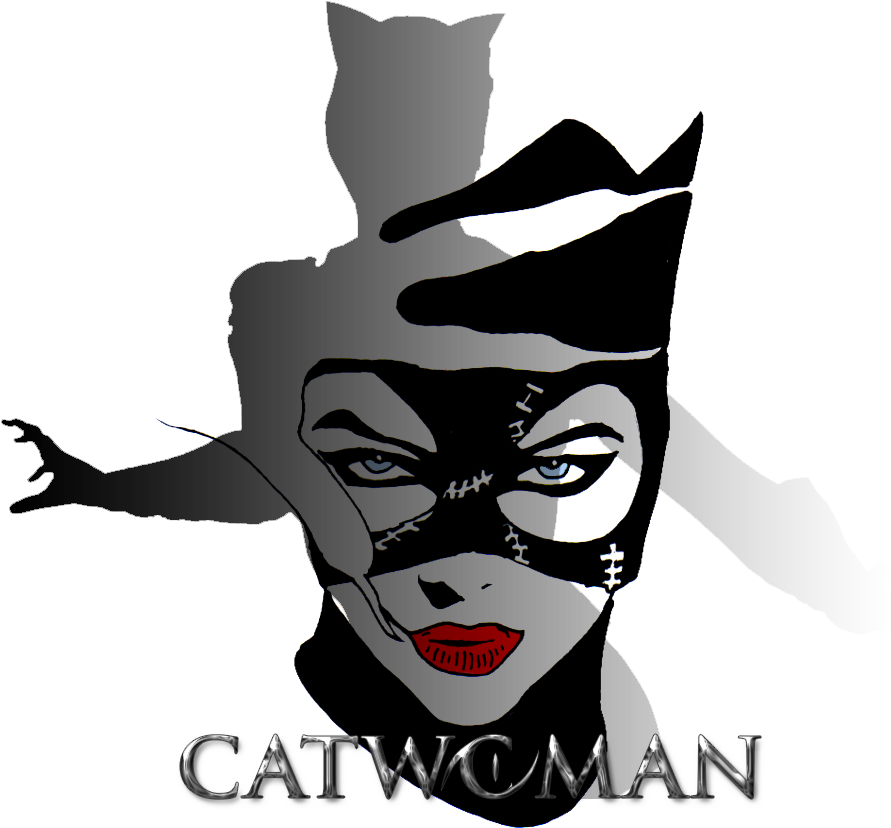 Download Logo Catwoman - Catwoman Cross Stitch Pattern - Full Size PNG ...