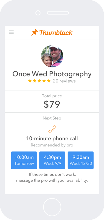 Download Thumbtack Scheduling Service - Thumbtack - Full Size PNG Image ...