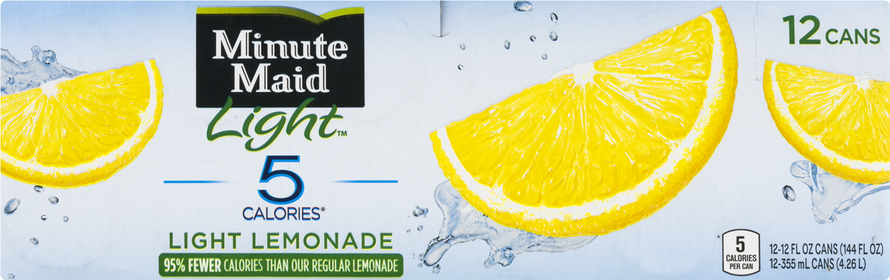 Download Minute Maid Light Lemonade 12 Pack - Full Size PNG Image - PNGkit