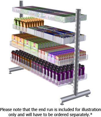Download Queue System Shelving Bay With 2 X Metal Shelves & - Full Size ...