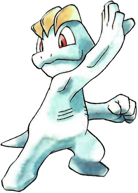 Download Machop Pokemon Red And Blue Official Art - Imagens Do Machoke ...