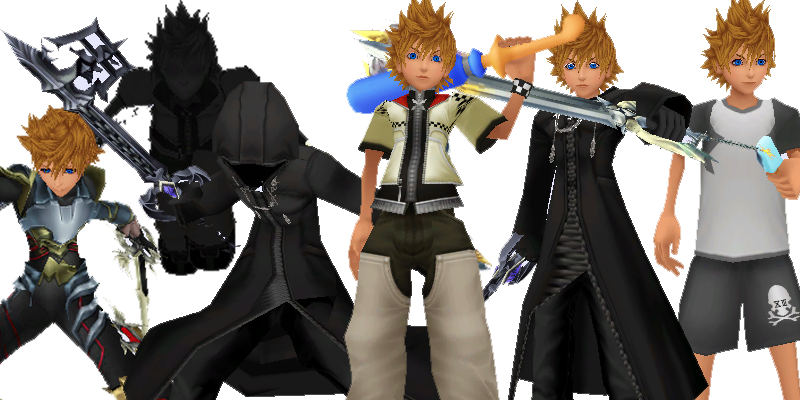 Download Dual Wield Roxas - Full Size PNG Image - PNGkit