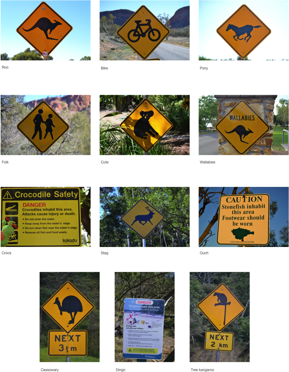 Download Australian Wildlife Warning Signs - Green - Full Size PNG ...