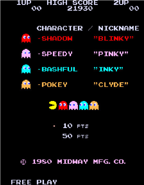 Download Views - Pacman Arcade Title Screen - Full Size PNG Image - PNGkit