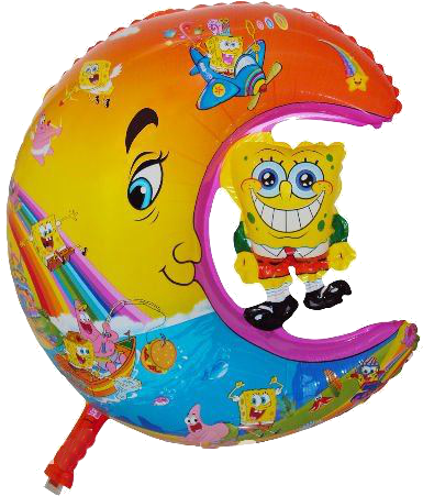 Download Sponge Baby - Spongebob Moon Balloon - Full Size PNG Image ...