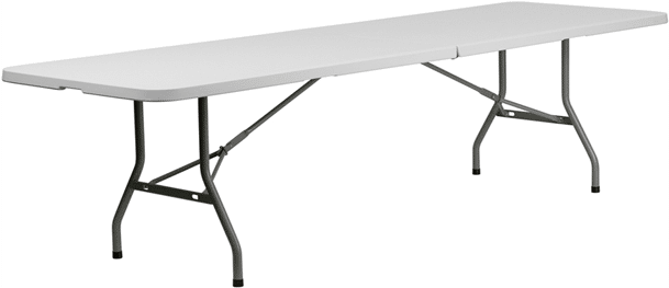 Download 8 Ft Rectangular Table - Folding Table - Full Size PNG Image ...