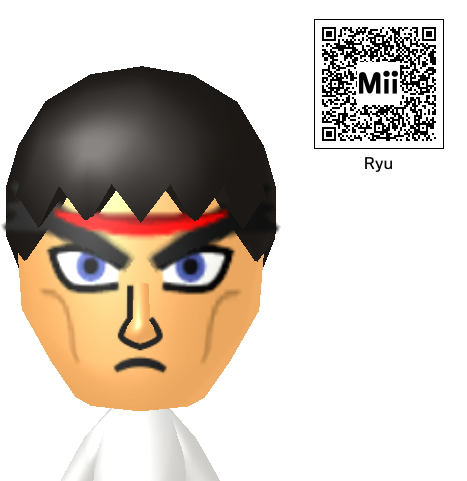 Download Street Fighter Ryu Mii Qr By Dmn666 - Tomodachi Life Qr Code ...