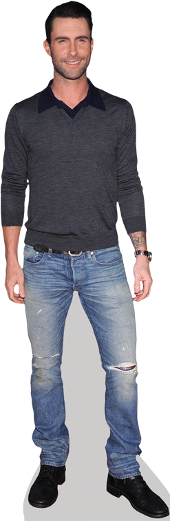 Download Adam Levine Jumper Cardboard Cutout - Celebrity Cutouts Adam ...