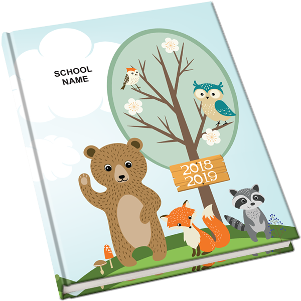 Download Forest Animals Yearbook Cover, Animals Creative Theme - Forest ...