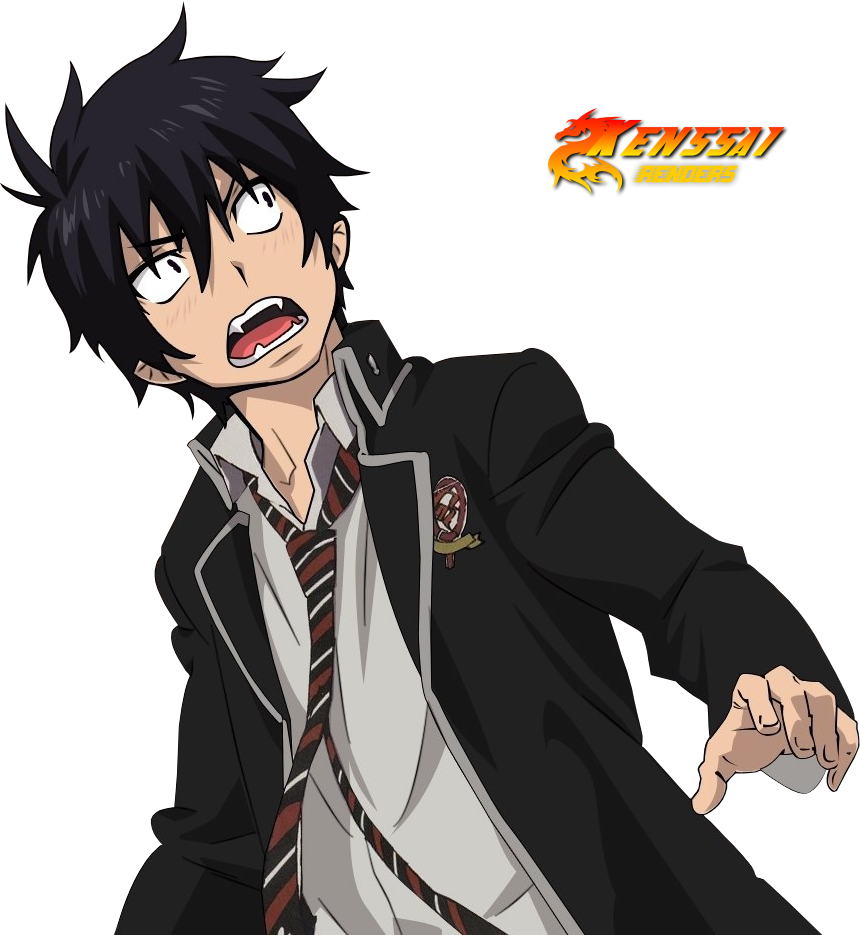 Download Rin Okumura Render 1 - Blue Exorcist: Rin & Yukio Fabric ...