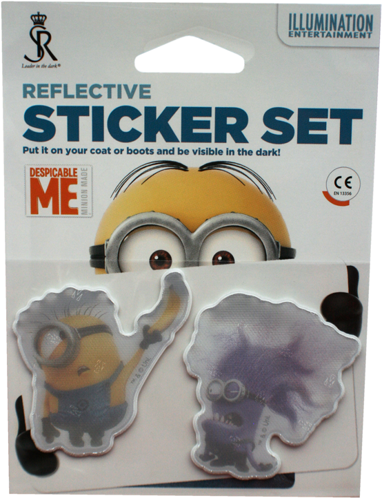 Download Transparent Reflective Sticker Set - Think Way Despicable Me ...