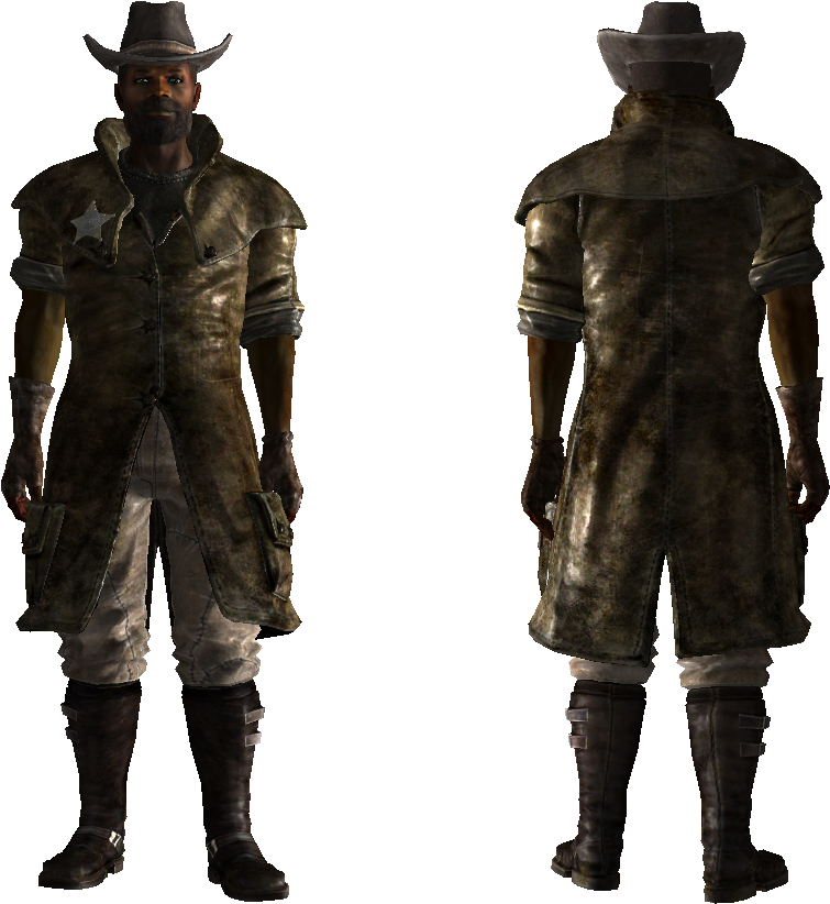 Download Sheriffs Duster - Fallout Junior Officer Outfit - Full Size ...