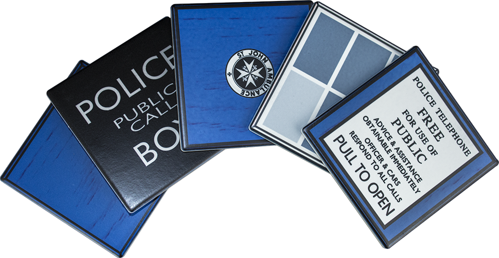 Download Tardis Ceramic Coasters - Doctor Who Tardis Ceramic Coaster ...