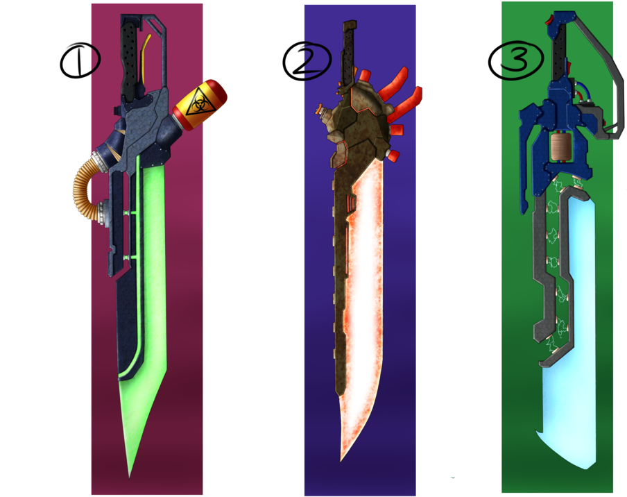 Download Energy Swords 1 By Solidified-light On Deviantart - Digital ...