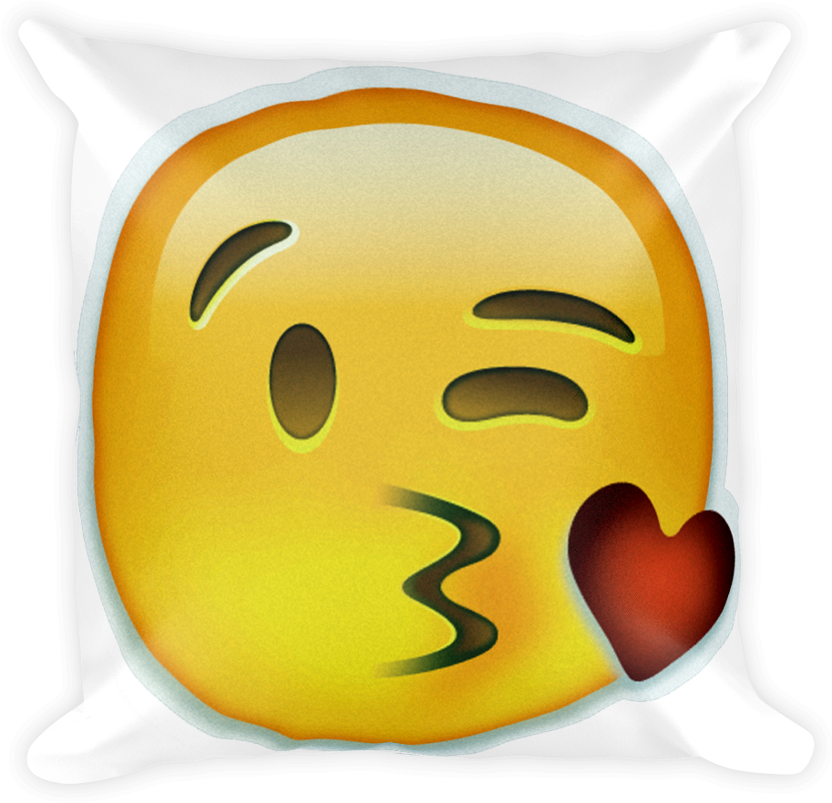 Download Transparent Face Throwing A Kiss - Emoji Faces - PNGkit