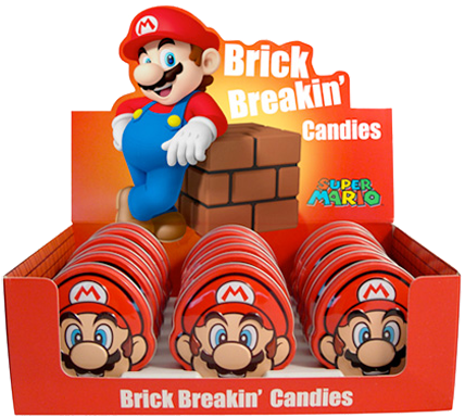 Download Tin For Fresh - Nintendo Mario Brick Breakin Candy - Full Size ...
