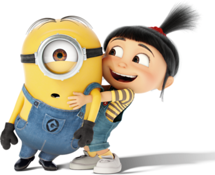 Download Share This Image - Despicable Me Agnes And Minion - Full Size ...