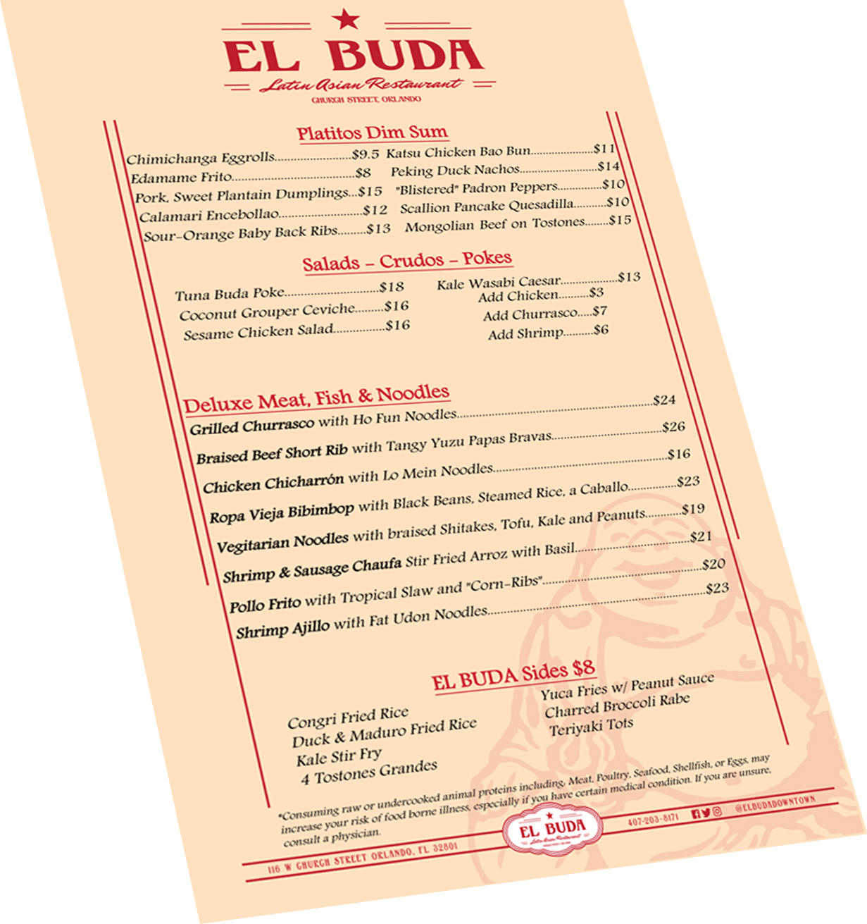Download El Buda Menu Graphic - Menu - Full Size PNG Image - PNGkit