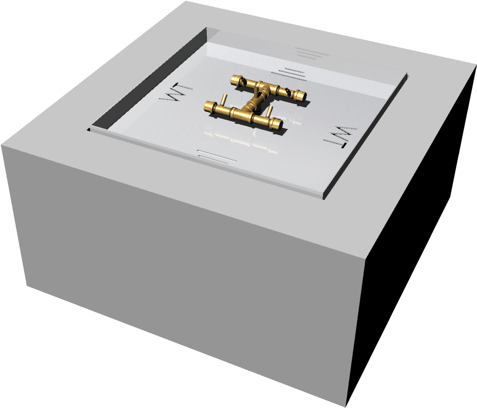 Download Transparent Square Fire Pit 36” - 36" X 36" Ready-to-finish ...