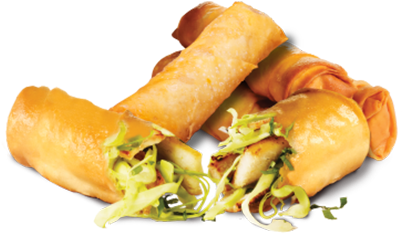 Download Spring Rolls With Chicken - Fast Food - Full Size PNG Image ...