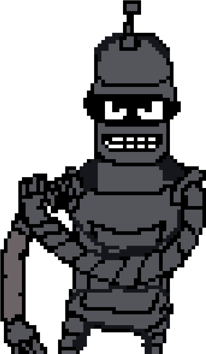 Download Bender From Futurama - Illustration - Full Size PNG Image - PNGkit